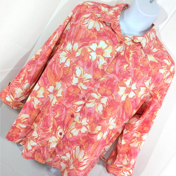 Appleseed's | Tops | Appleseeds Deliciously Fresh Pink Tangerine Cotton ...